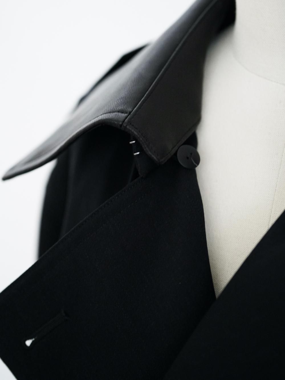 AURALEE LIGHT WOOL MAX GABARDINE TRENCH COAT / TOP BLACK - n e p AURALEE LIGHT WOOL MAX GABARDINE TRENCH COAT / TOP BLACK - n e p