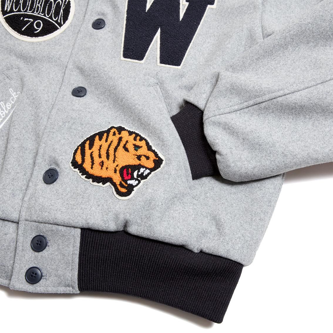 WOODBLOCK ウッドブロック | CHENILLE PATCHED MELTON VARSITY WOODBLOCK ウッドブロック | CHENILLE PATCHED MELTON VARSITY