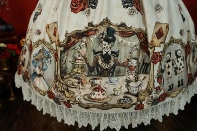 Madhatter's Tea Party ・まくら くらまコラボ ドレス(白) 【12 Madhatter's Tea Party ・まくら くらまコラボ ドレス(白) 【12