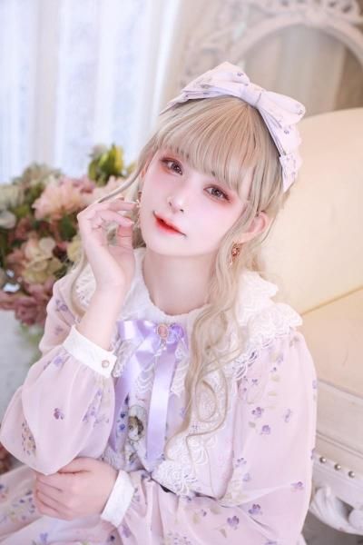 スミレの花園・tonoコラボ ワンピース(ピンク)【3月中旬~3月 スミレの花園・tonoコラボ ワンピース(ピンク)【3月中旬~3月